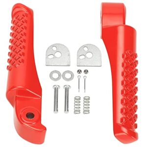 grehua foot pegs footrest bracket set assembly kit for 6.5hp 212cc 196cc coleman bt200x ct200u-ex ct200u-exr ct200u trail 200 ct100u trail 100 powersports motor mini bike parts left right 2 pack red