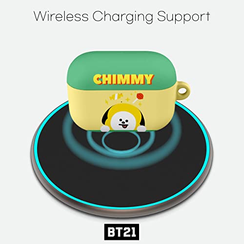 BT21 Official Merchandise Designed for Airpods Pro Case Cover Protective Hard Case with Keychain for Airpods Pro Case - CHIMMY