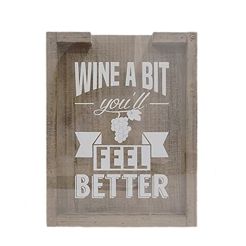 Wine Cork Holder Decor Gifts Shadow Box Wine Sign for Wine Lovers Accessories Display Storage Decorative Container