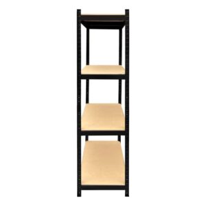 Garage Storage Shelves Heavy Duty Garage Shelving, Adjustable Metal Shelves for Storage, 4-Tier Metal Heavy Duty Shelving ,Multipurpose Storage Shelving Rack,63" Hx32 Wx16 D (Black)