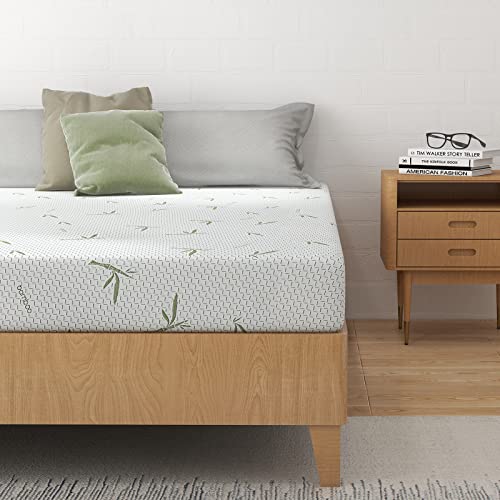 wOod-it Full Size Mattress in a Box, 6 inch Cooling Gel Memory Foam Mattresses Made in USA with Breathable Bamboo Cover, Medium Firm