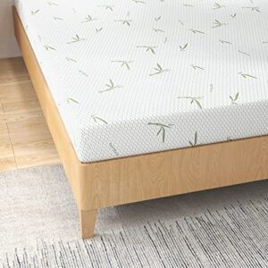 wOod-it Full Size Mattress in a Box, 6 inch Cooling Gel Memory Foam Mattresses Made in USA with Breathable Bamboo Cover, Medium Firm