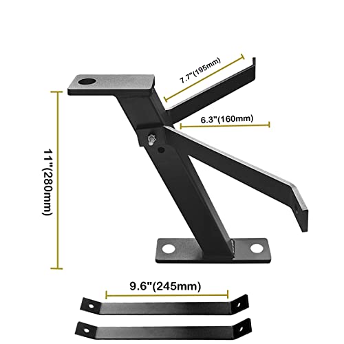 COATTOA Trailer Hitch, Tow Hitch for Lawn Mower, Tractor Towing Hitch with 2 Pairs of Mounting Bars, Trailer Hitch Receiver, Tine Tow Dethatcher Trailer Hitches(Solid Iron Construction)