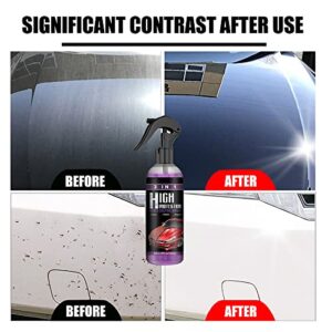 RJDJ 3 in 1 High Protection Quick Car Coating Spray, Extreme Slick Streak-Free Polymer Quick Detail Spray,Quick Coat Car Wax Polish Spray for Cars Easy to Use (3PCS)