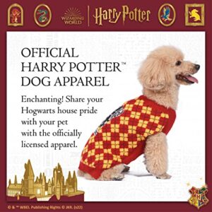 Harry Potter: Gryffindor Pet Sweater - Size Small | Harry Potter Costumes for Dogs| Harry Potter Dog Apparel & Accessories for Hogwarts Houses, Gryffindor,Red