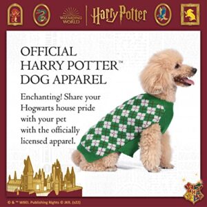 Harry Potter: Slytherin Pet Sweater - Size Small | Harry Potter Costumes for Dogs| Harry Potter Dog Apparel & Accessories for Hogwarts Houses, Slytherin Green