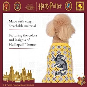 Harry Potter: Hufflepuff Pet Sweater - Size Small | Harry Potter Costumes for Dogs| Harry Potter Dog Apparel & Accessories for Hogwarts Houses, Hufflepuff Yellow