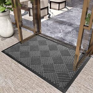 Ledordor Front Door Mats, Welcome Mats with Rubber Backing, Easy Clean Patio Entrance Mat, All Weather Entry and Back Yard Door Mat, Indoor and Outdoor Safe 17.5" * 29"