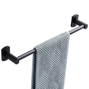 dancrul black towel bar, hand towel rack for bathroom wall mounted towel hanger, kitchen bath towel holder, toilet towel rod, 16 inch