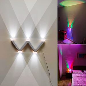 acnctop night light projector,led projector kids bedroom lights wall sconces rgb and white lamp perfect for aesthetic room decor in your home