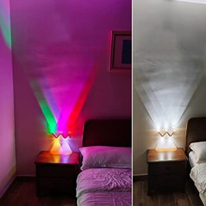 ACNCTOP Night Light Projector,Led Projector Kids Bedroom Lights Wall Sconces RGB and White Lamp Perfect for Aesthetic Room Decor in Your Home