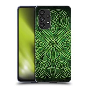 head case designs officially licensed brigid ashwood irish shamrock celtic wisdom 3 soft gel case compatible with samsung galaxy a53 5g (2022)