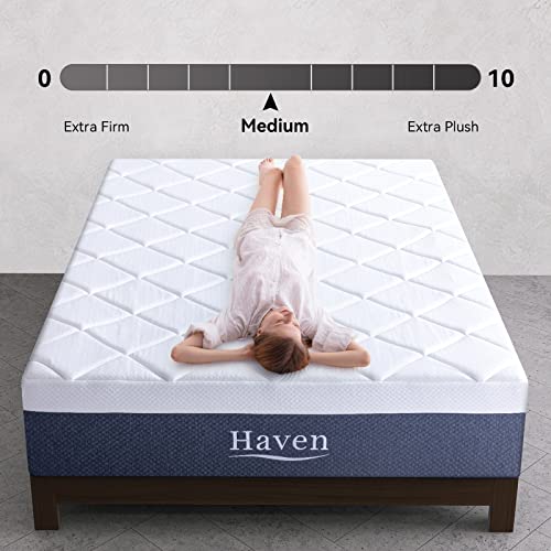 Vyfipt King Size Memory Foam Mattress 14 Inch Bed in a Box Gel AeroFusion Memory Foam Cooling Medium Firm Hybrid Mattress - Breathable - No Box Spring Needed – King,14 Inch