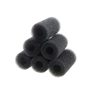 aquaneat 6-pack pre-filter sponge for aquarium shrimp fry fish tank filter 0.8” intake, replacement foam cover