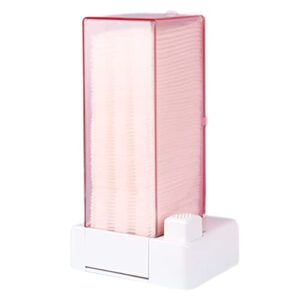 kleoad automatic cotton pad dispenser, press out makeup cotton square holder dispenser vanity makeup cotton pads organizer, cosmetic cotton pad organizer, automatic cotton pad holder