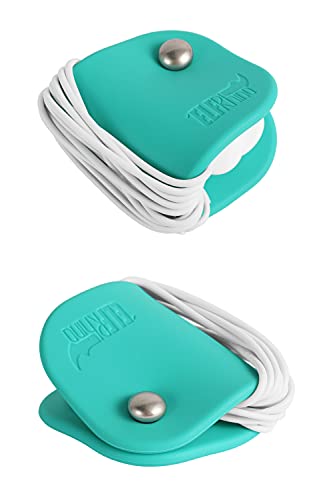 ELFRhino Cord Organizer Earbud Holder Earphones Headphones Winder Keeper Earbuds Case Storage Wrap Headset Keeper Cord Manager Cable Organizer(Blue+Pink+Black+White)