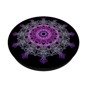 Purple Mandala PopSockets Standard PopGrip