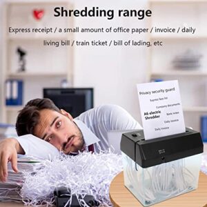 Charella Shredder,Portable Mini Electric USB and Battery Operated Paper Shredder Paper Strip Cut Machine Paper and Document (Battery N