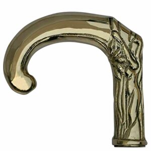 R S E Solid Brass Handle Trunk Beautiful Handle Cane for Wooden Walking Stick Shaft