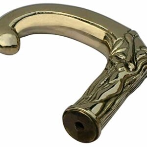 R S E Solid Brass Handle Trunk Beautiful Handle Cane for Wooden Walking Stick Shaft