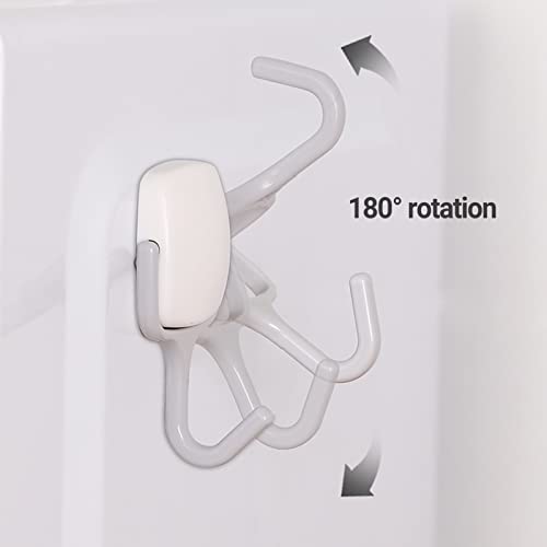 LEAQU 2Pcs Magnetic Hook, Nail-Free Strong Load-Bearing Wall Hooks,No Trace Microwave Oven Refridgerator Hanging Hooks,Rack for Home Round