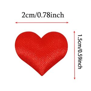 ONLYKXY 200Pcs Sponge Confetti Decor Flower Confetti Heart Shape Petals Confetti Table Wedding Decoration Glitter Confetti for Wedding Party Valentine's Day Scatter Ponge Petal Confetti (Red)