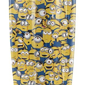 Logovision Minions OFFICIAL Group Pattern Stainless Steel 20 oz Travel Tumbler, Vacuum Insulated & Double Wall with Leakproof Sliding Lid