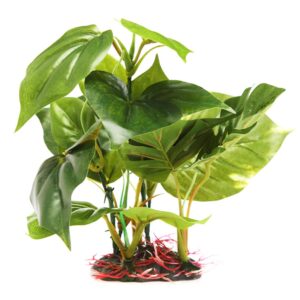 SLOCME Aquarium Artificial Plant Plastic Plant - Fish Tank Lifelike Underwater Green Grass Plastic Plant, 10inch