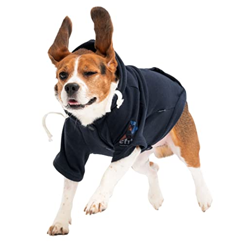 Petridge Dog Hoodie Sweatshirt Warm and Soft for Small Medium Large Dogs (X-Large Navy)