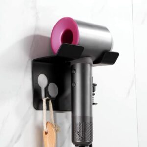 Hair Dryer Holder, Wall Mount Holder for Dyson Supersonic Hair Dryer - Blow Dryer Holder for Supersonic, Nail-Free to Install Self Adhesive - Hair Dryer Storage Stand for Bathroom Barbershop Gift