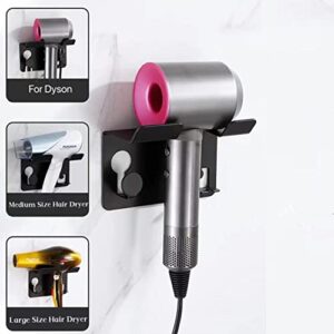 Hair Dryer Holder, Wall Mount Holder for Dyson Supersonic Hair Dryer - Blow Dryer Holder for Supersonic, Nail-Free to Install Self Adhesive - Hair Dryer Storage Stand for Bathroom Barbershop Gift