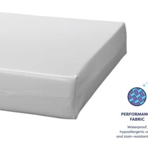 Moonlight Slumber’s Glimmer Dual Sided Full/Double Foam Mattress | Waterproof | Odor & Stain Resistant | Hypoallergenic & Anti-Microbial | Firm Side & Soft Side | Made in USA