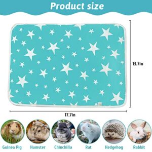 BNOSDM Guinea Pig Cage Liners 6 Packs Reusable Small Animal Pee Pads Washable Guinea Pig Bedding Highly Absorbent Cage Mats for Hamsters Chinchillas Hedgehogs Ferrets Rabbits