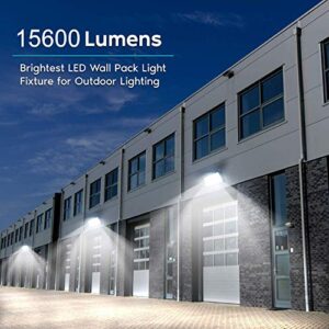 LEDMO Commercial Outdoor Lights 200W LED Parking Lot Lights with 120W LED Wall Pack