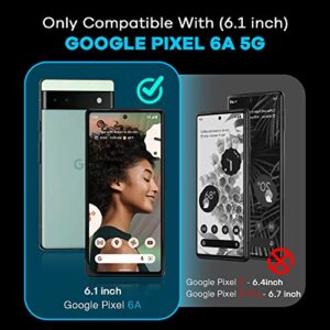 AACL [3+3 Pack Pixel 6a Screen Protector Tempered Glass for Google Pixel 6a 5G 6.1'' [2022] - Screen Protector for Pixel 6a with Camera Lens Protector - [Fingerprint Compatible][Alignment Tool]