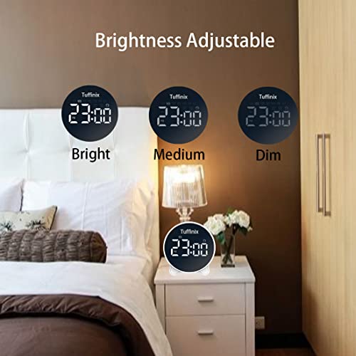 LED Digital Kitchen Timer Clock - Tuffinix LED Display Countdown Cooking Timers with 2 Groups of Alarm Clock Adjustable Volume for Kids Adults Gym Bedroom Classroom, USB Mode& Battery Mode