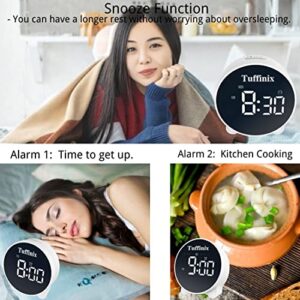 LED Digital Kitchen Timer Clock - Tuffinix LED Display Countdown Cooking Timers with 2 Groups of Alarm Clock Adjustable Volume for Kids Adults Gym Bedroom Classroom, USB Mode& Battery Mode