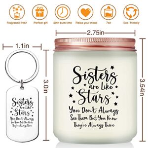 Volufia Sister Gifts from Sister - Sister Birthday Gifts, Gifts for Sister - Mother's Day Christmas Candles Gifts for Women, Big Sister, Little Sister, Sisters in Law - Funny Lavender Scented Candle