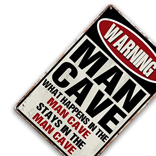 Man Cave Decor And Accessories Funny Metal Garage Signs For Men Mancave Sign Bar Beer Wall Decor What Happens In The Man Cave Stay In The Man Cave Personalized Gifts