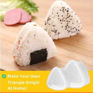 NCYOEW Onigiri Mold, Musubi Maker Press and 2 Triangle Rice Molds, Non Stick Musubi Maker Kit - Make Your Own Sushi at Home