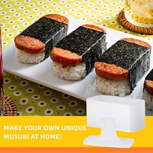 NCYOEW Onigiri Mold, Musubi Maker Press and 2 Triangle Rice Molds, Non Stick Musubi Maker Kit - Make Your Own Sushi at Home