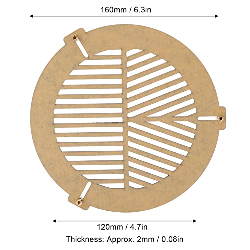 ASHATA Telescope Focusing Bahtinov Mask 120 to 160mm Acrylic Focus Mask Telescope Accessories for Astrophotography Astronomical