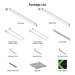 xTool D1 Pro Extension Kit Accessories for Both xTool D1 and D1 Pro 5W/10W/20W Laser Engraver, Expand The Laser Engraving Area to 36.85''*17'', Longer Laser Engraving and Cutting for Laser Engraver