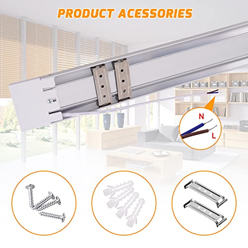 Viugreum 6500K LED Shop Lights for Workshop Garage 4FT Cold White 40W 4800lm Super Bright LED Workbench Lights, Easy Install Tube Lights,Hight Output Garage Lights Ceiling LED (Pack of 10)