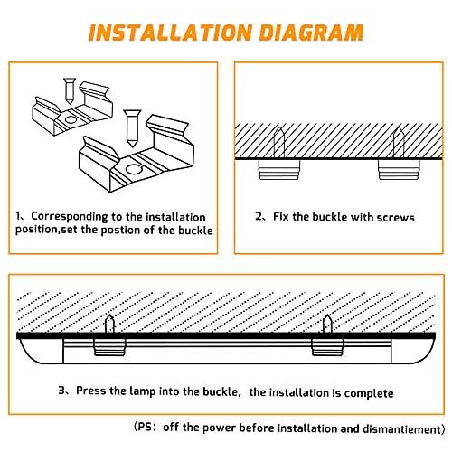 Viugreum 6500K LED Shop Lights for Workshop Garage 4FT Cold White 40W 4800lm Super Bright LED Workbench Lights, Easy Install Tube Lights,Hight Output Garage Lights Ceiling LED (Pack of 10)