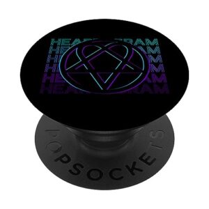 heartagram heart pentagram retro popsockets standard popgrip