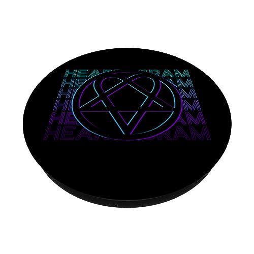 Heartagram Heart Pentagram Retro PopSockets Standard PopGrip