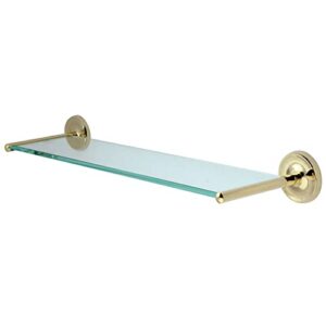 kingston brass ba319pb classic glass shelf, 22-5/8 inch length, polished brass