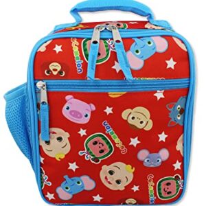 Cocomelon Boys Girls Soft Insulated School Lunch Box (Red, One Size)