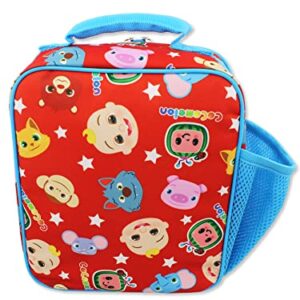 Cocomelon Boys Girls Soft Insulated School Lunch Box (Red, One Size)